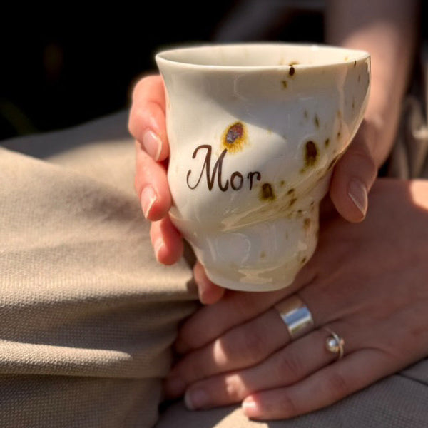 Navnekopper i keramik - Familiekopper - Mor, far, mormor kop